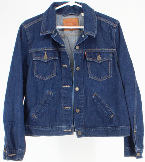 Shop Levis Deep Blue Denim Jacket | Thriftezee