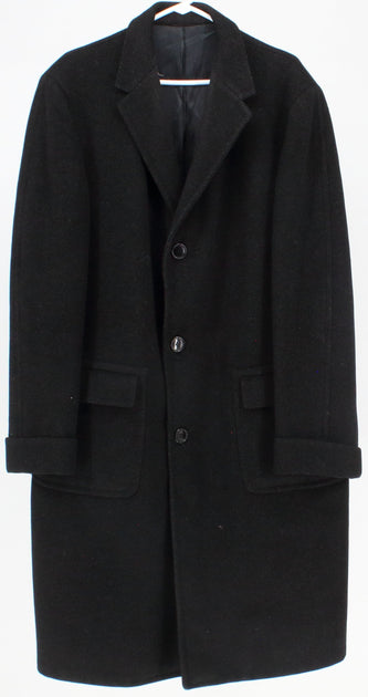 Shop Stetson Black Men's Wool Coat | Thriftezee